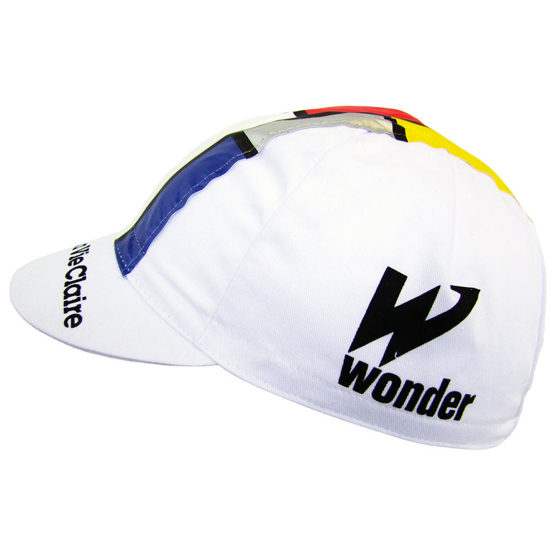 La Vie Claire Retro White Cycling Cap with Mondrian ribbon | Prendas ...